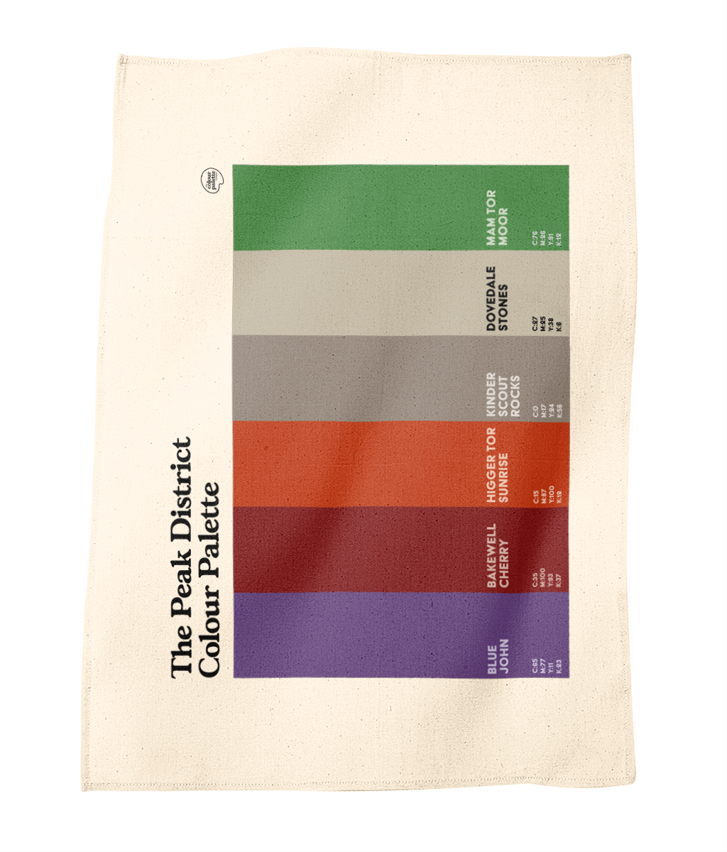 The Peak District Colour Palette Tea Towel – The Colour Palette Company