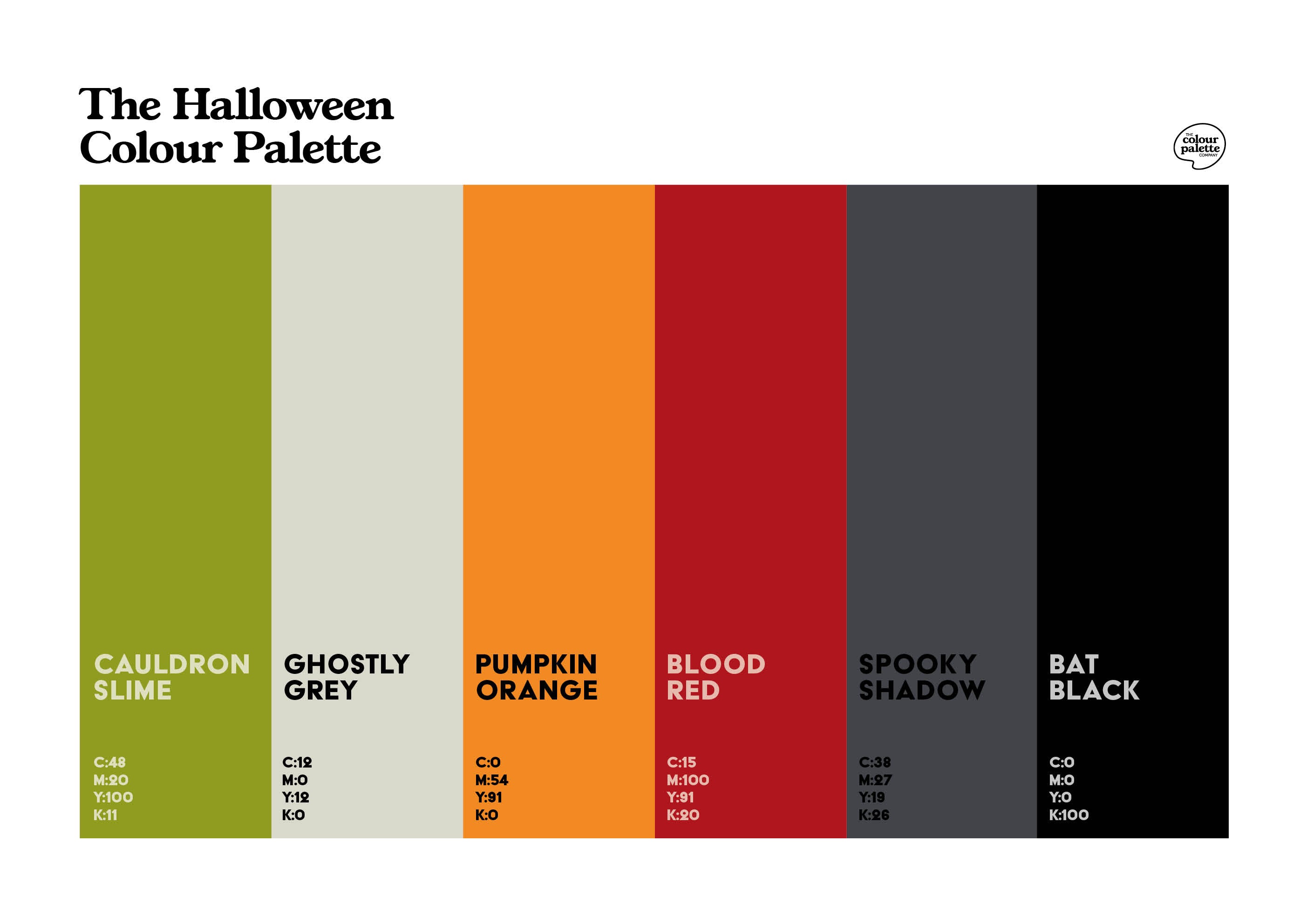 The Halloween Colour Palette poster print – The Colour Palette Company