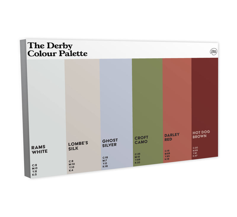 The Derby Colour Palette Canvas – The Colour Palette Company