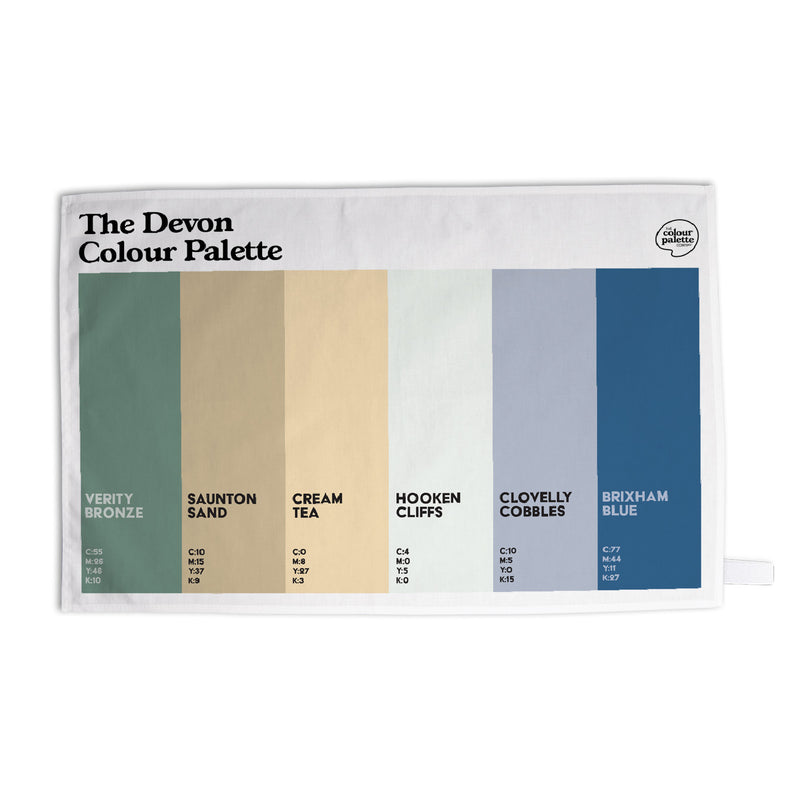 The Devon Colour Palette Tea Towel – The Colour Palette Company