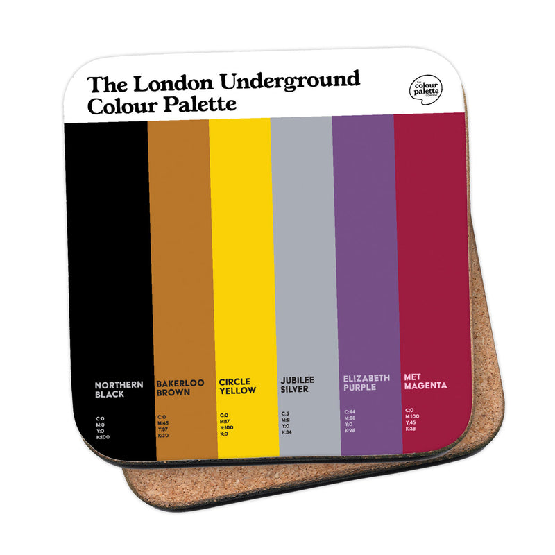 The London Underground Colour Palette Coaster – The Colour Palette Company