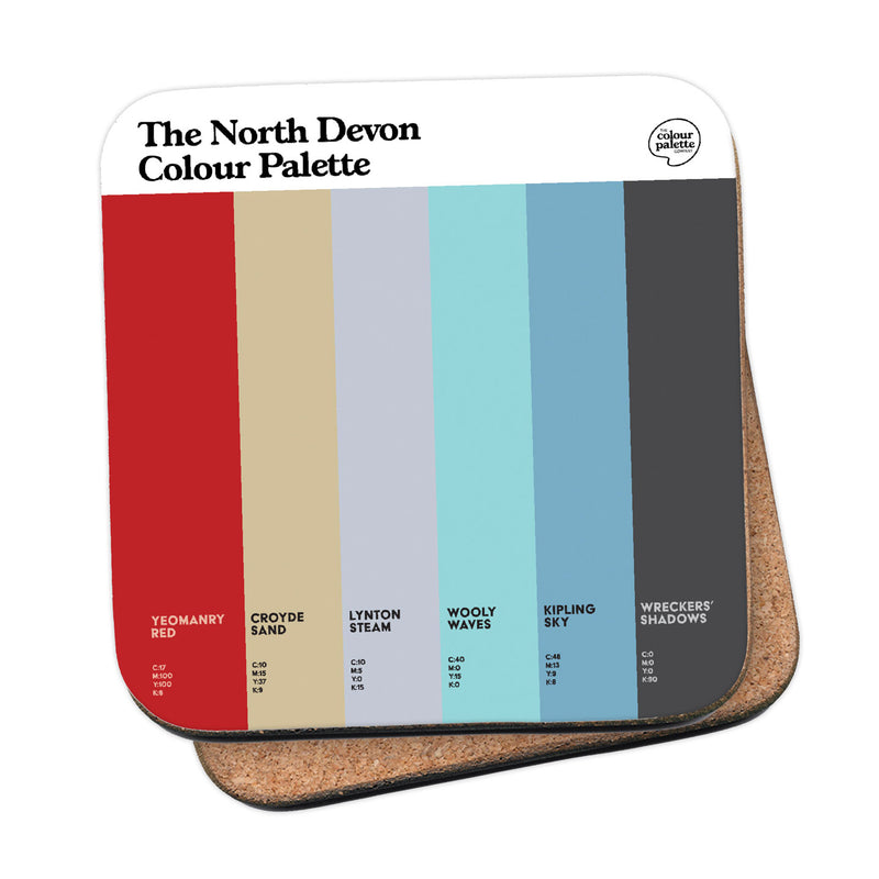 The North Devon Colour Palette Coaster – The Colour Palette Company