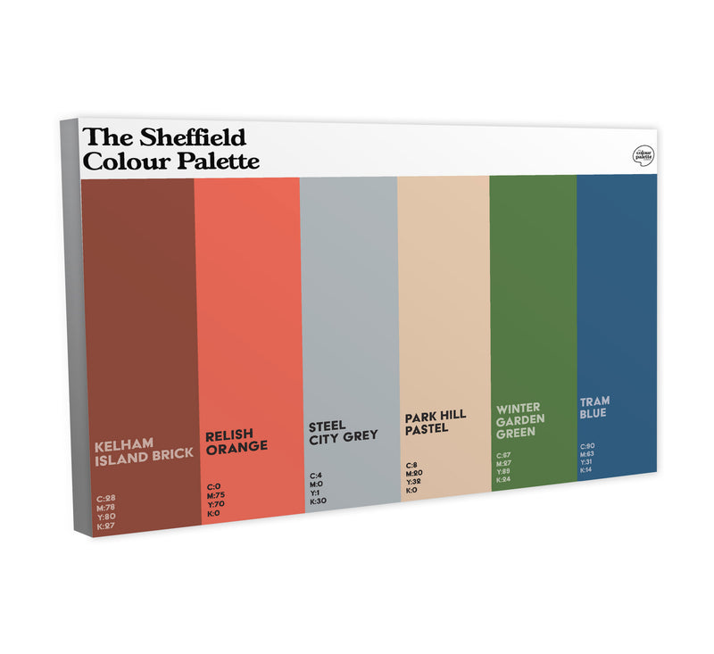 The Sheffield Colour Palette Canvas – The Colour Palette Company
