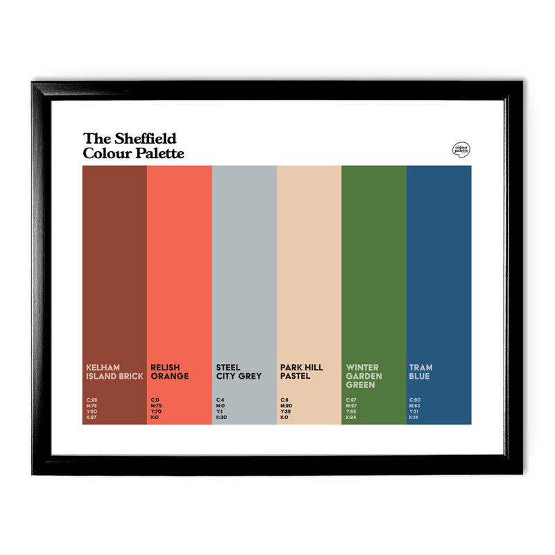 Sheffield Art Print | Colour Palette of Sheffield – The Colour Palette ...