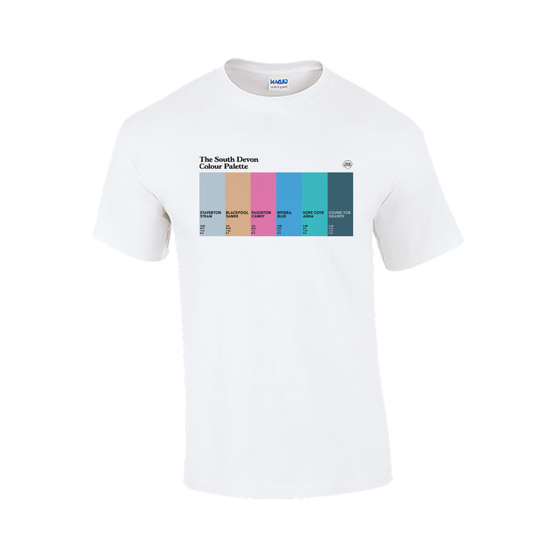 The South Devon Colour Palette T-Shirt – The Colour Palette Company