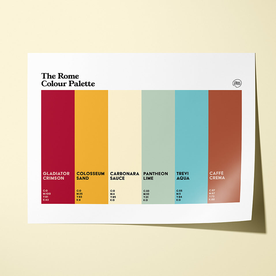 The Rome Colour Palette art print – The Colour Palette Company