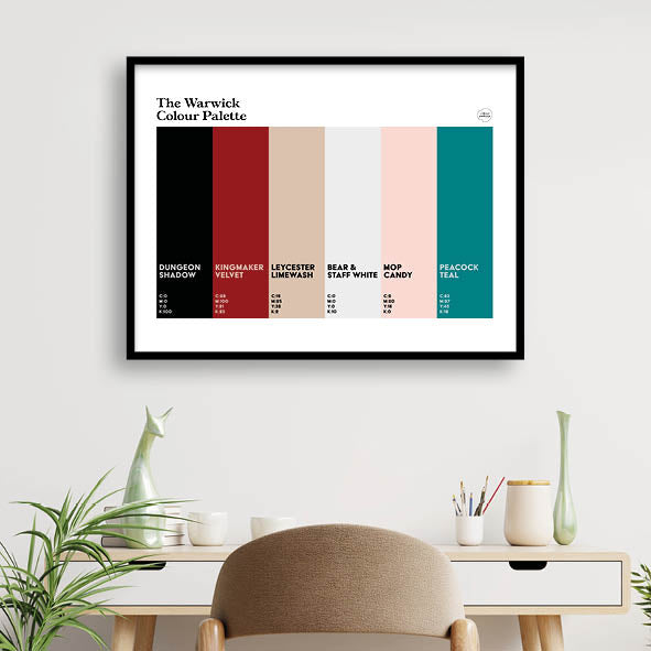 The Warwick Colour Palette poster print – The Colour Palette Company