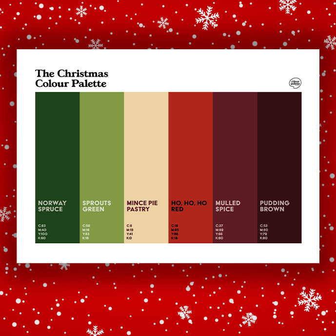 The Christmas Colour Palette Poster Print – The Colour Palette Company